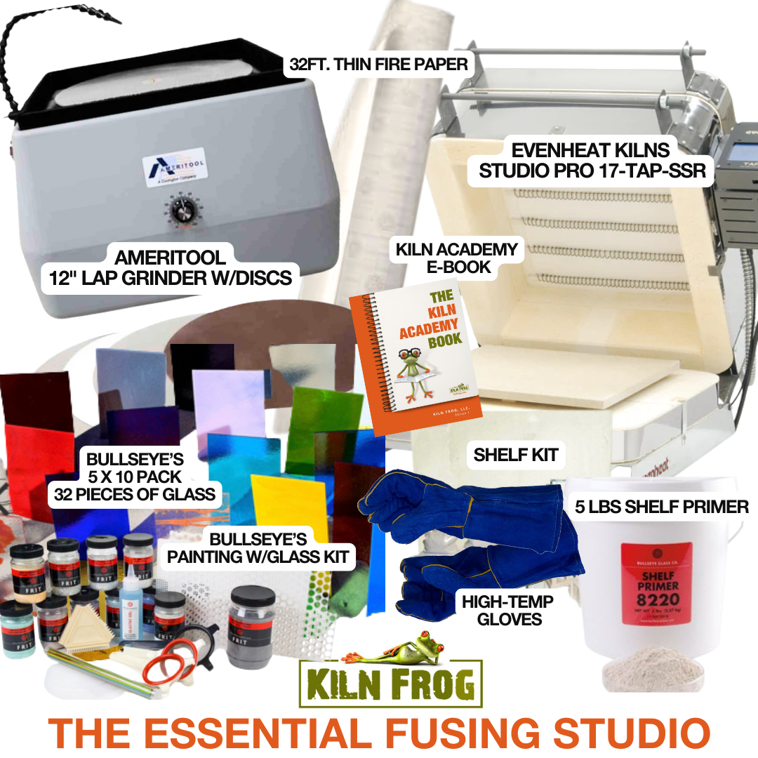 Evenheat Platinum Bundle 2 (Studio Pro 17 & 12" HD Lap Grinder) | Kiln Frog